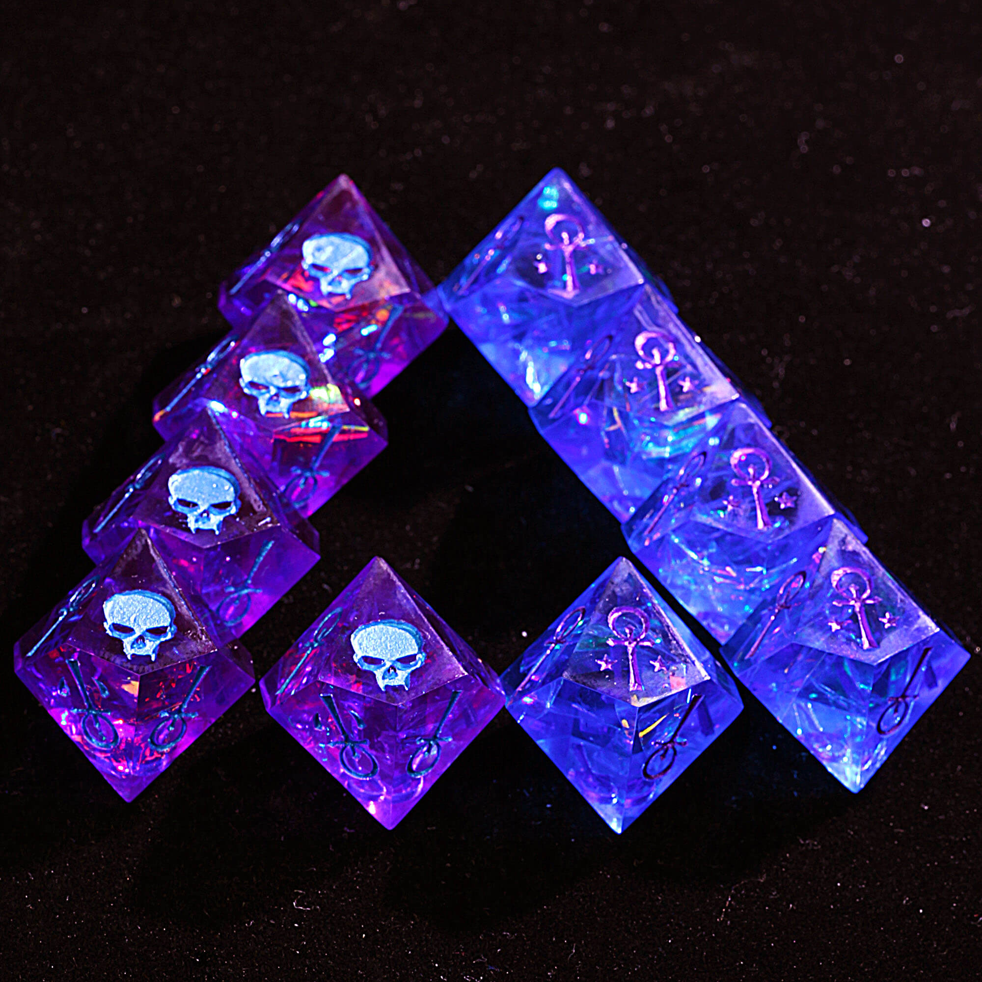 VtM Camarilla Dice - 15pc Azure Cipher Set