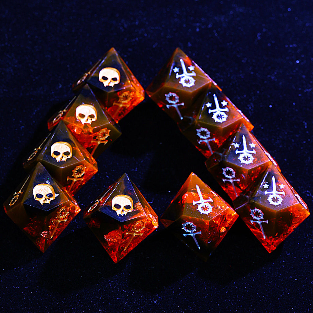 VtM Sabbat Dice - 15pc Black Eucharist Set
