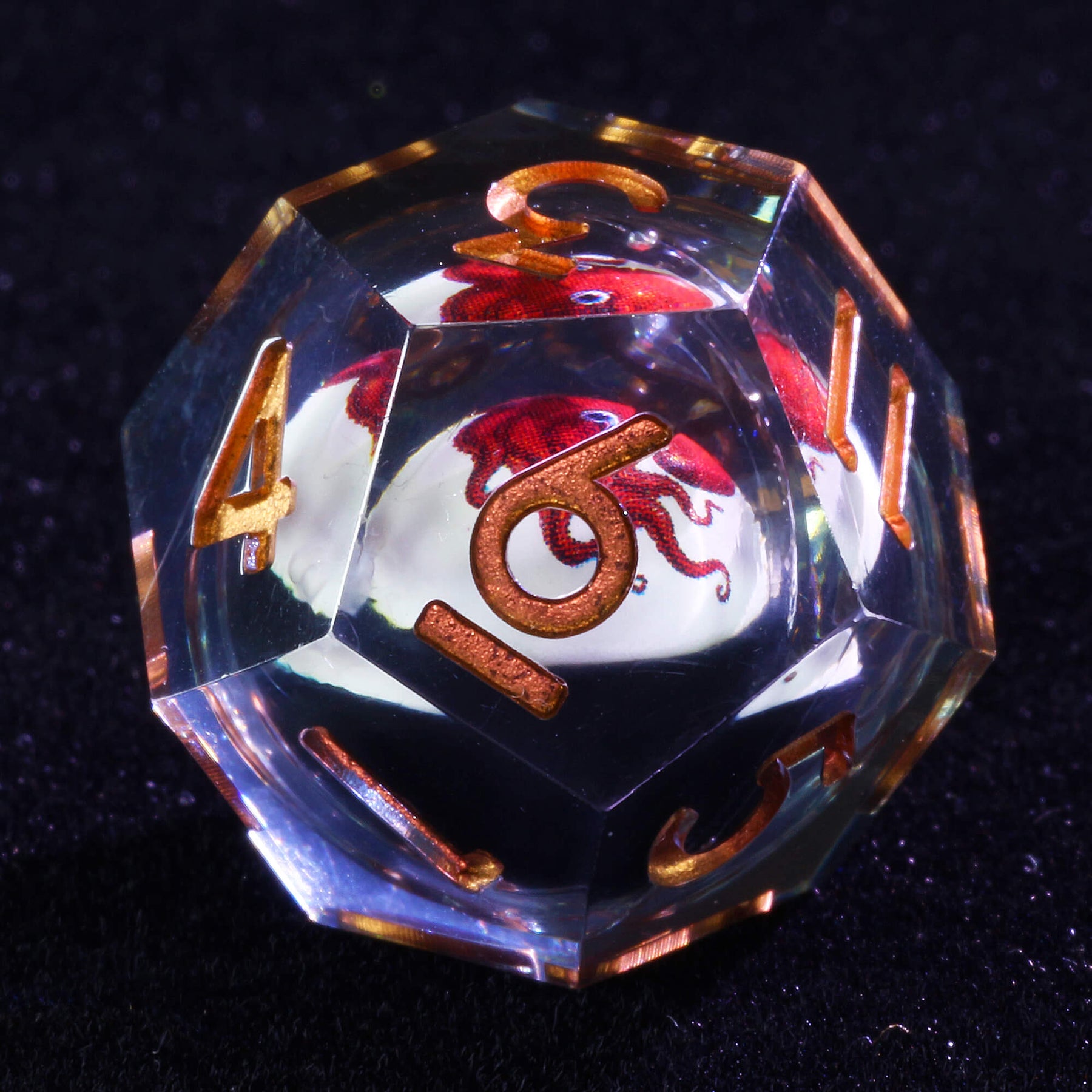 7 Polyhedral Octopus Liquid Core DD Dice Set | DnD Dice
