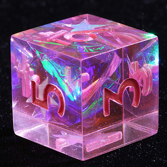 D&D Pink Stardust Dice - 9pc Dream Polyhedral Set