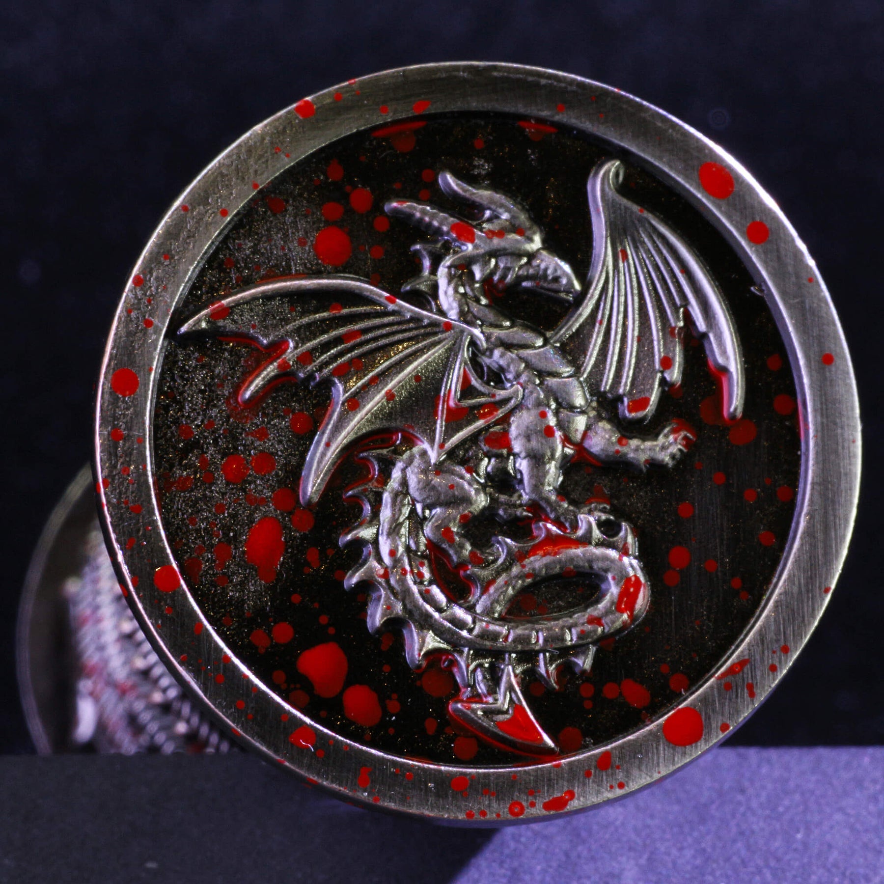 Dragon 7 in 1 Tower Spinning Metal Dice DnD | Epic RPG Dice