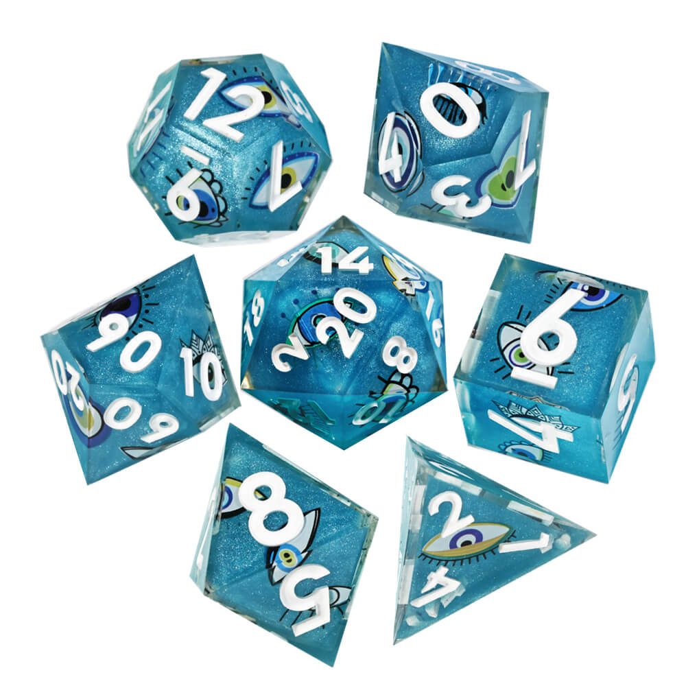Eye of Truth Polyhedral Resin D&D Dice Set | Dice of Dragons