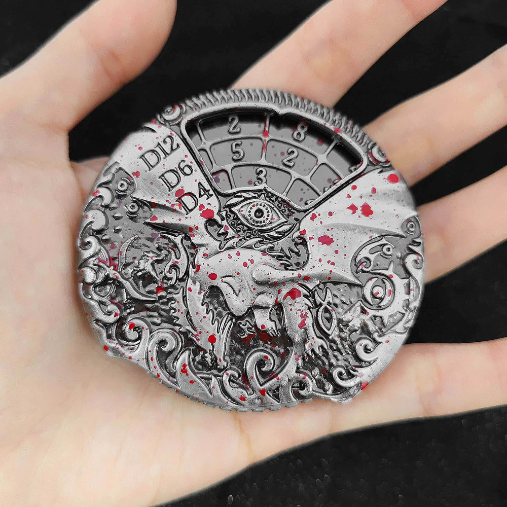 Flying Dragon Roulette Metal DND Dice Fidget Spinner Gyroid Dice