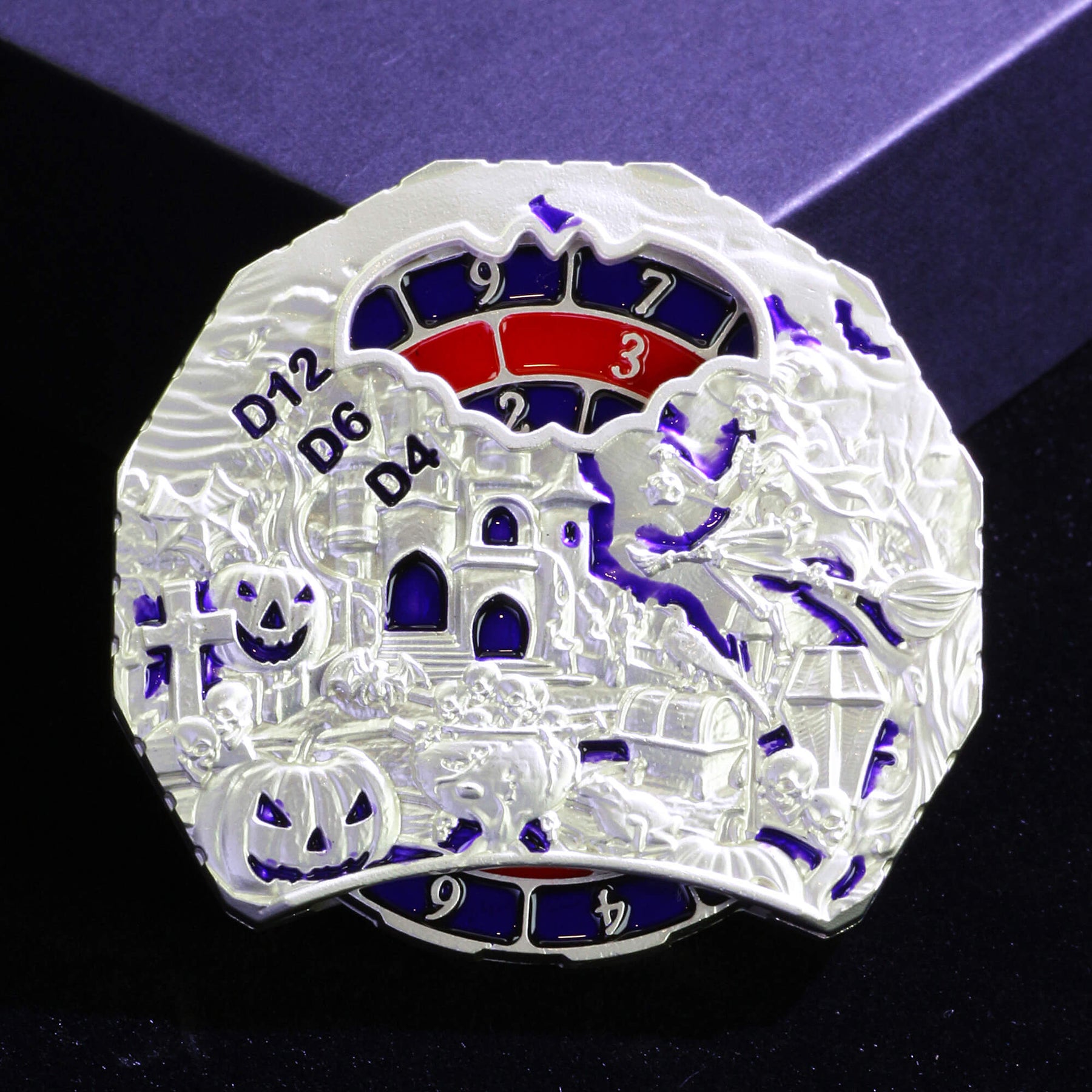 Ghost 7-in-1 Roulette Metal DnD Dice Fidget Spinner Gyroid Dice