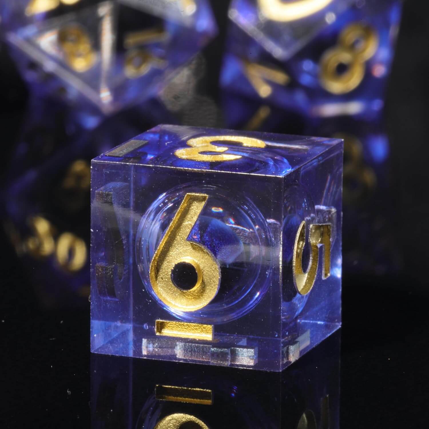 Liquid Core Dragon Eye D&D Dice Set 7 Pieces | Dice of Dragons
