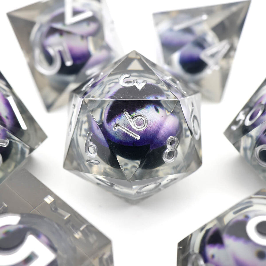 7-Piece Dragon Eye DND Dice Set | Dice of Dragons
