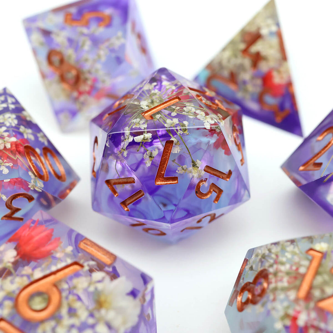 Sharp Edge DND Dice Set 7-Piece | Dice of Dragons